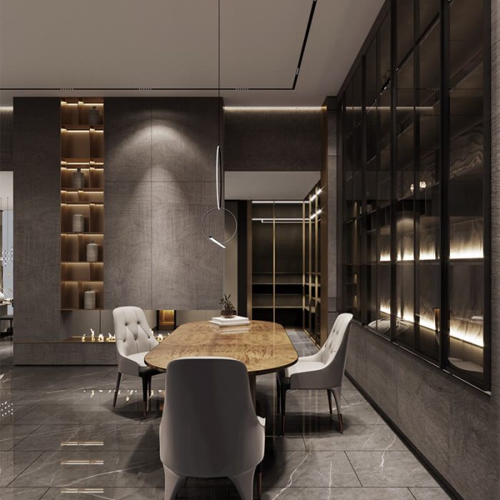 Wood veneer interior fit out project-study room - Veneer Hub