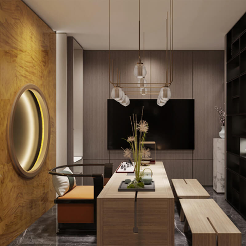 Wood veneer interior fit out project-study room - Veneer Hub